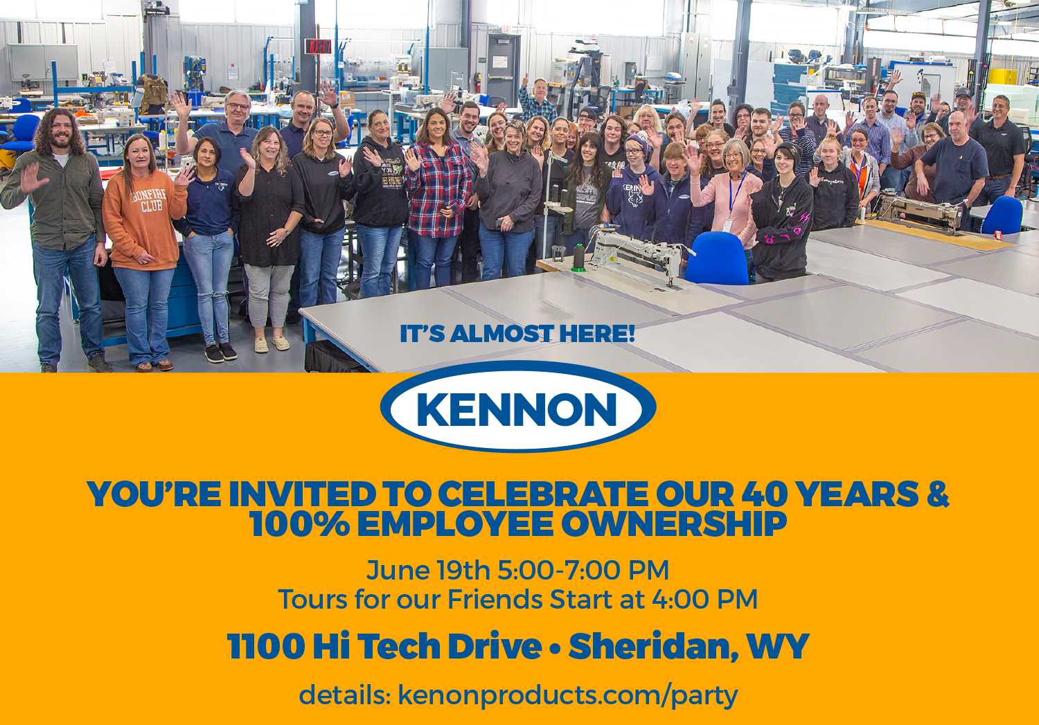 Kennon 40-Year Celebration - Kennon Products